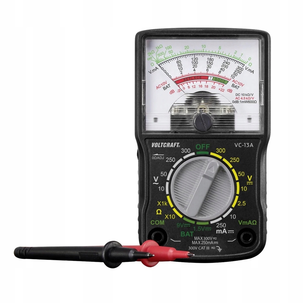 Multimetr analogowy ręczny CAT III 300V miernik napięcia AC DC ...